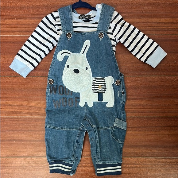Amazon | Bottoms | Amazon Blue And White Overalls Classic Design | Poshmark